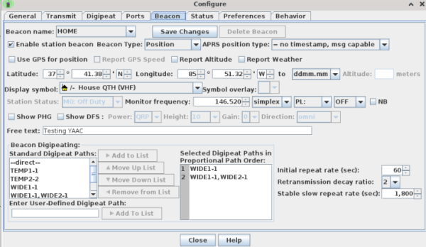 APRS on Linux with YAAC (Yet another APRS Client) and Direwolf - TheModernHam